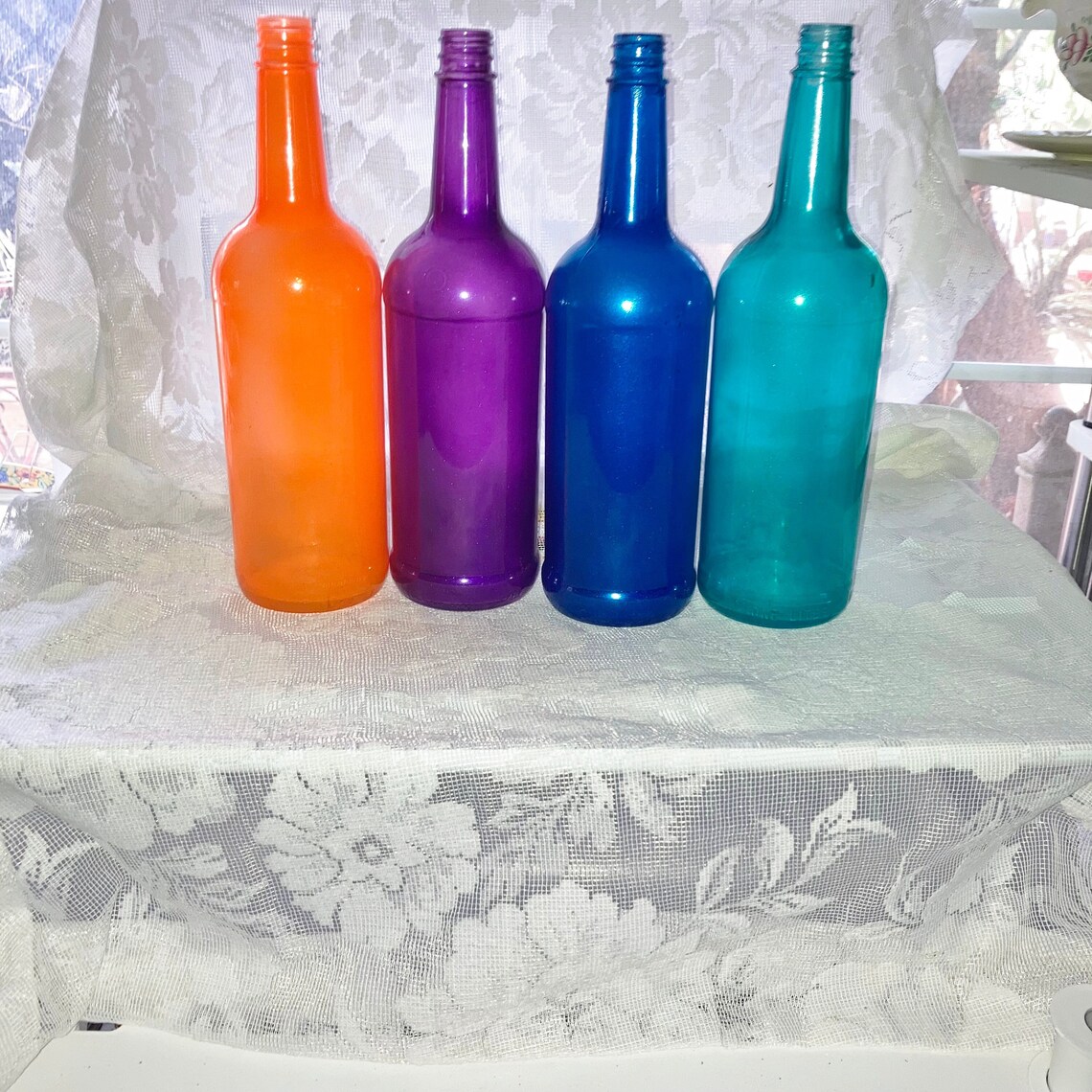 Colored Glass Bottles, Tinted Wine Bottles, Bottle Tree Bottles, Bottle ...
