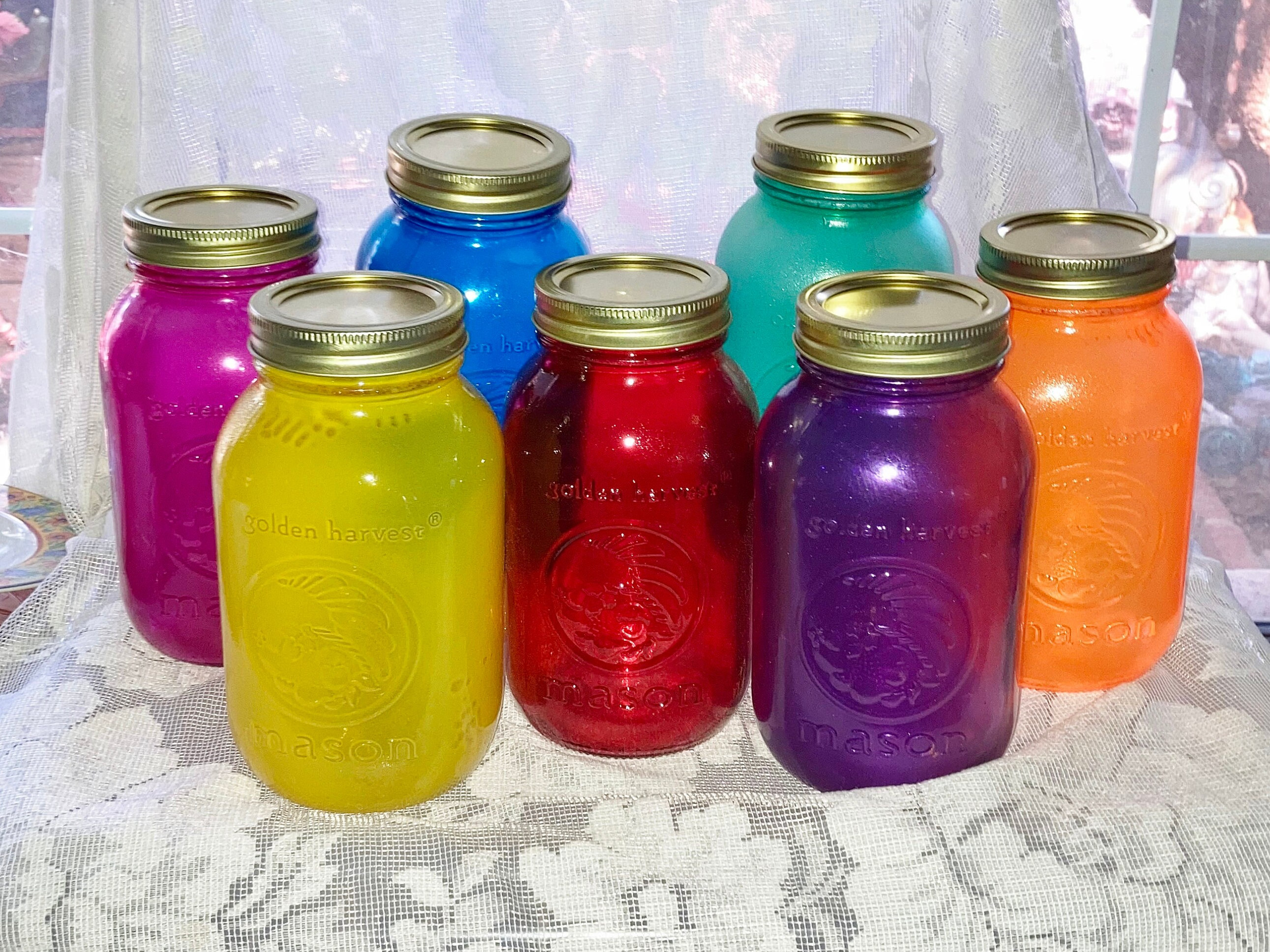 Cheap Colored Glass Jars