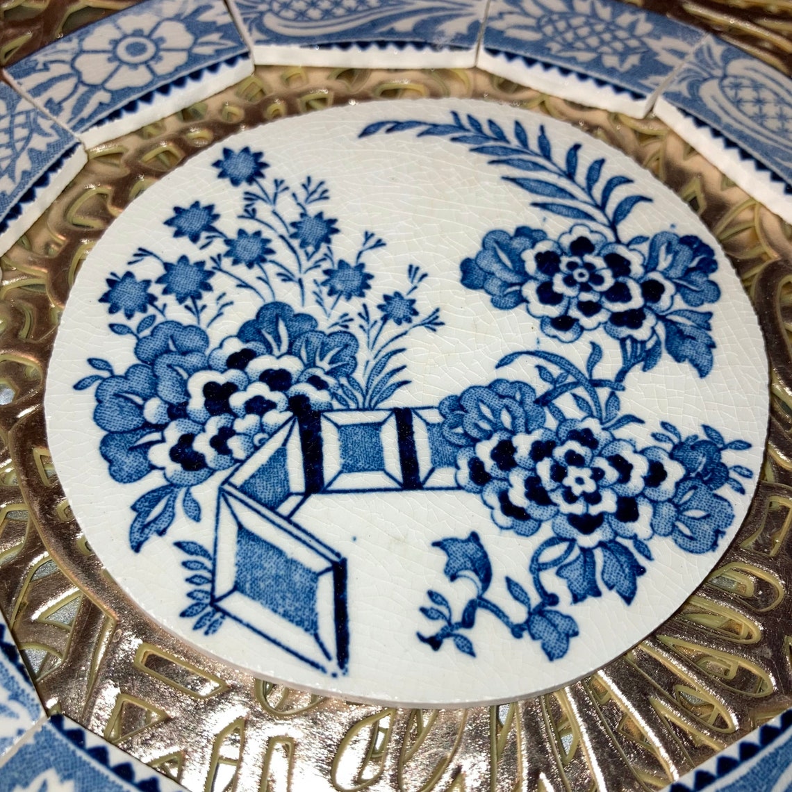Broken China Mosaic Tiles Hand Cut Tiles Vintage China - Etsy