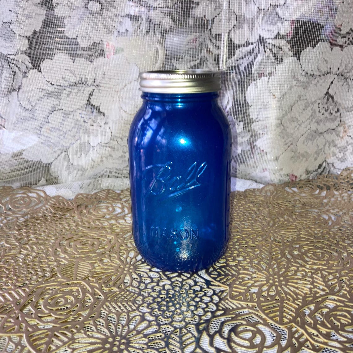 Tinted Mason Jar: 32 Oz Colored Canning Jar, Craft & Wedding Vase - Etsy