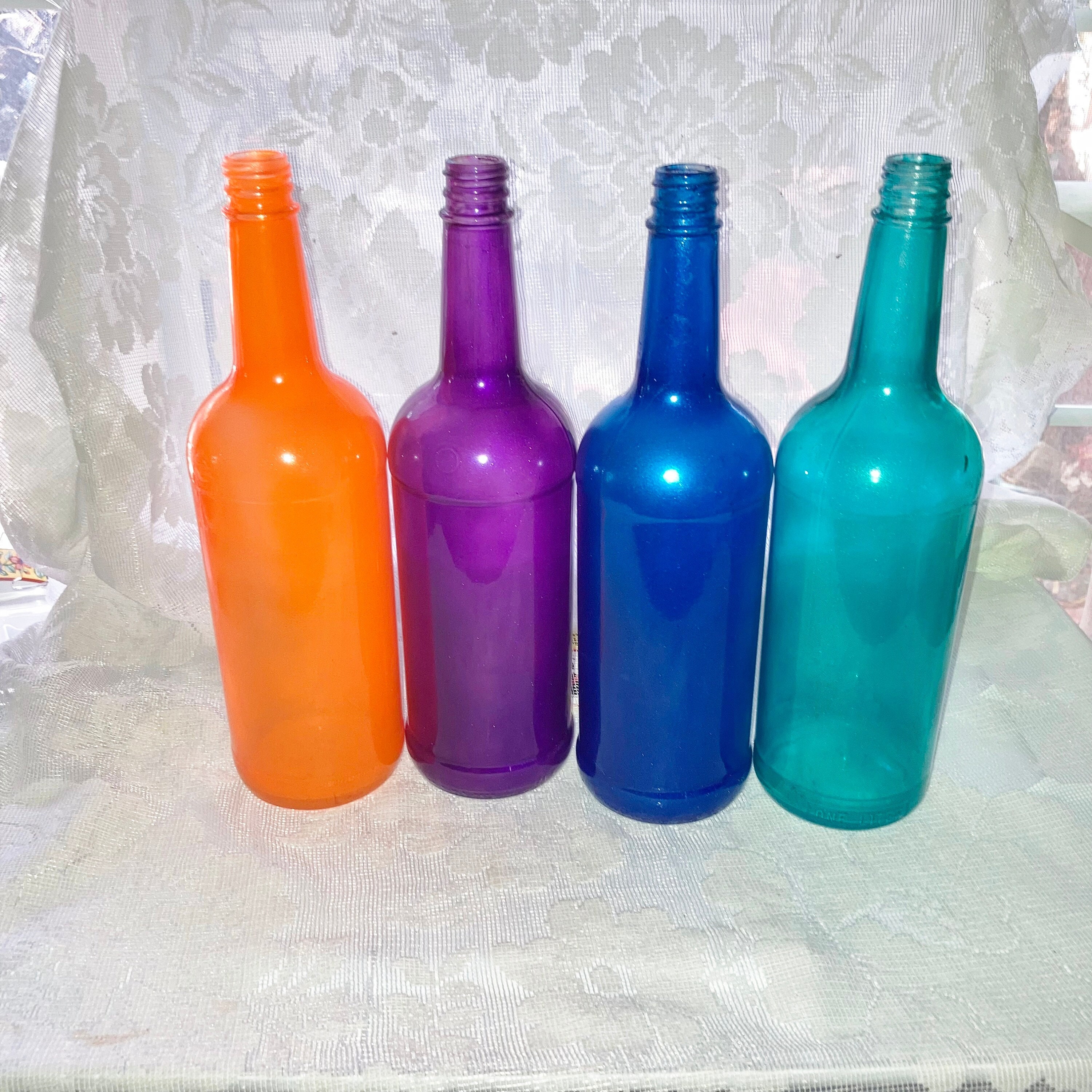 Colored Glass Bottles, Tinted Wine Bottles, Bottle Tree Bottles, Bottle ...