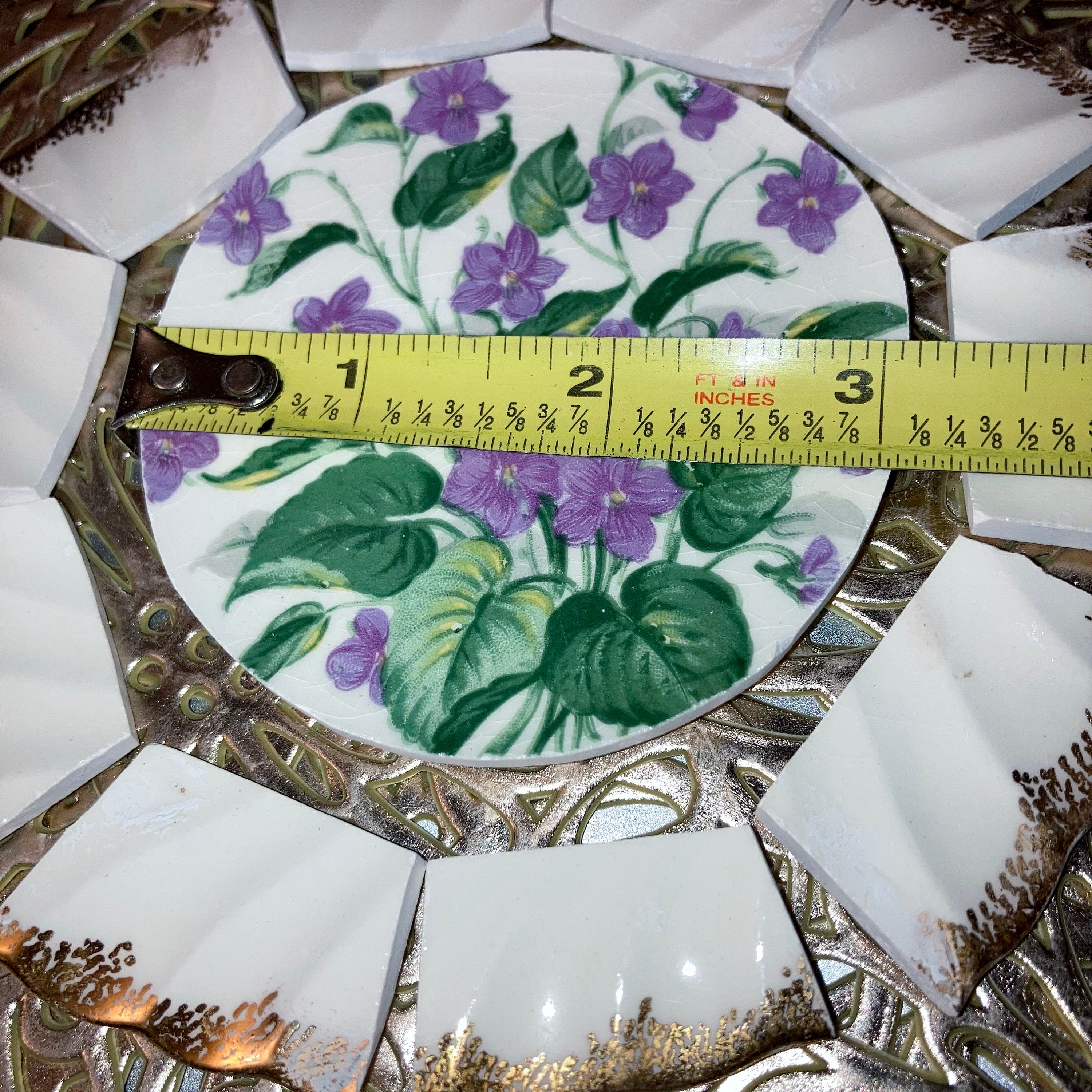 Broken China Mosaic Tiles Hand Cut Tiles Vintage China - Etsy