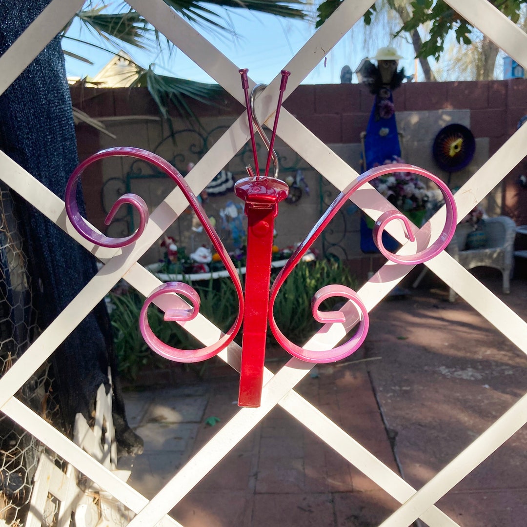 Railroad Spike Butterfly, Welded Art, Metal Butterfly, Garden Wall Art ...