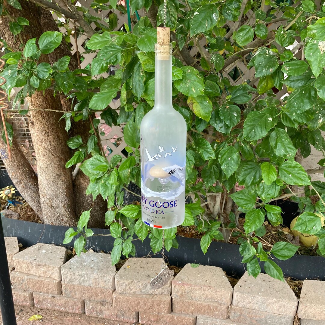 Wind Chimes, Grey Goose Bottle, Metal Seashell, Wind Catcher, Wood ...