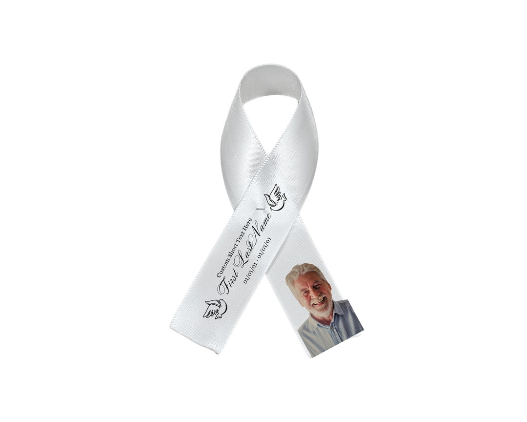 Custom Memorial Ribbons - Etsy