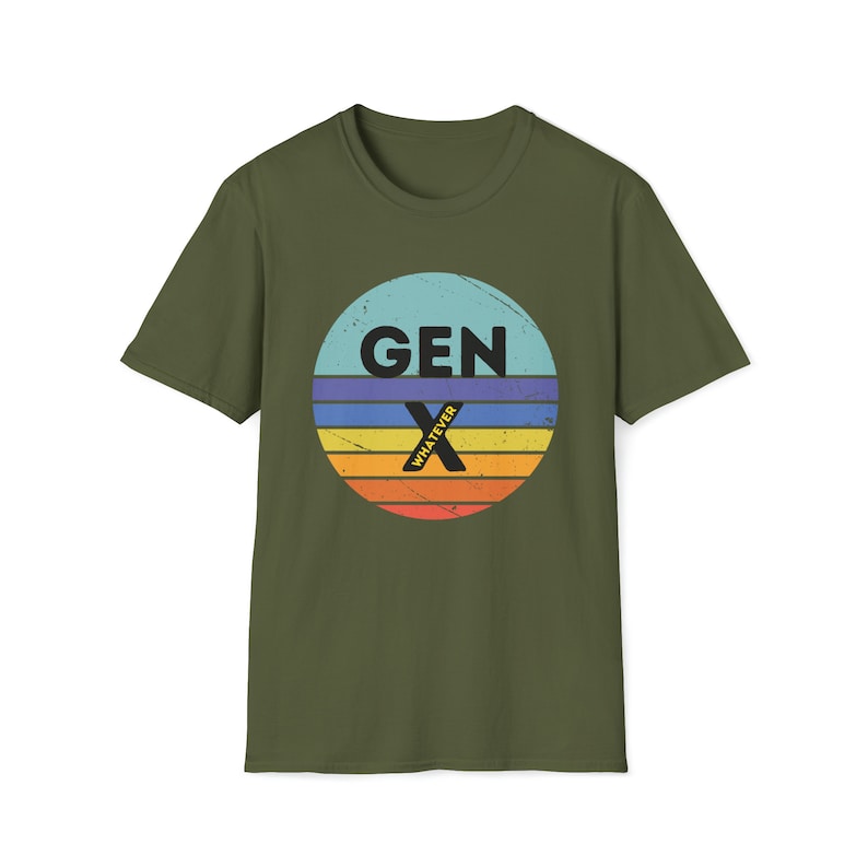 Generation X T-shirt, Gen X Whatever Tee, Retro Sunset Tshirt, Funny ...