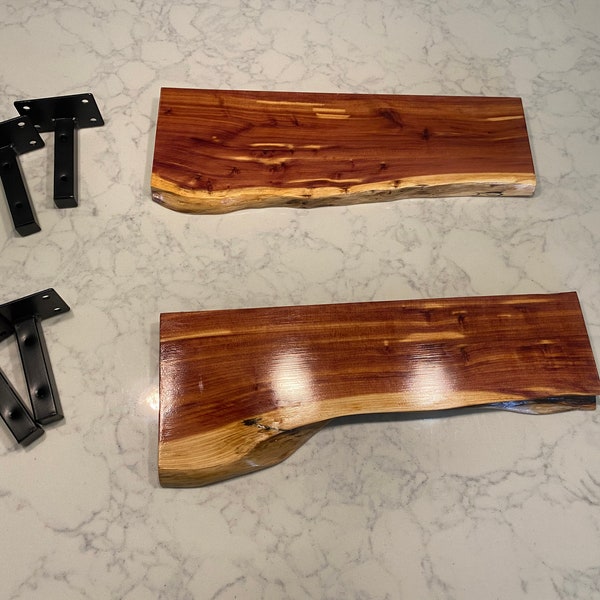 Cedar Floating Shelf - Etsy