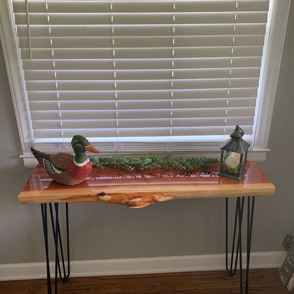 Live Edge Entry Table - Etsy