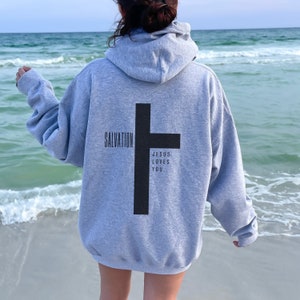 Jesus Hoodie | Jesus Loves You Hooded Sweatshirt, Christian Hoodie ...