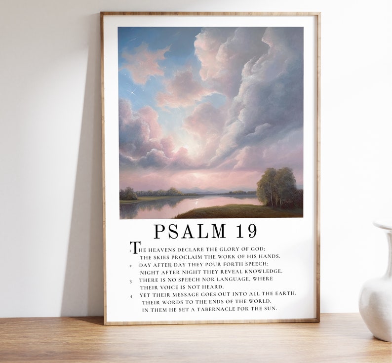 Psalm Wall Art PRINTABLE Bible Verse Wall Art for Framing - Etsy