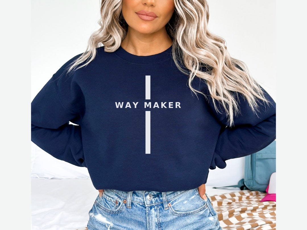 Way Maker Crewneck Sweatshirt | Waymaker Shirt, Christian Shirt, Bible ...