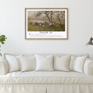PSALM 23 Wall Art - the Lord is My Shepherd Wall Decor | Christian ...
