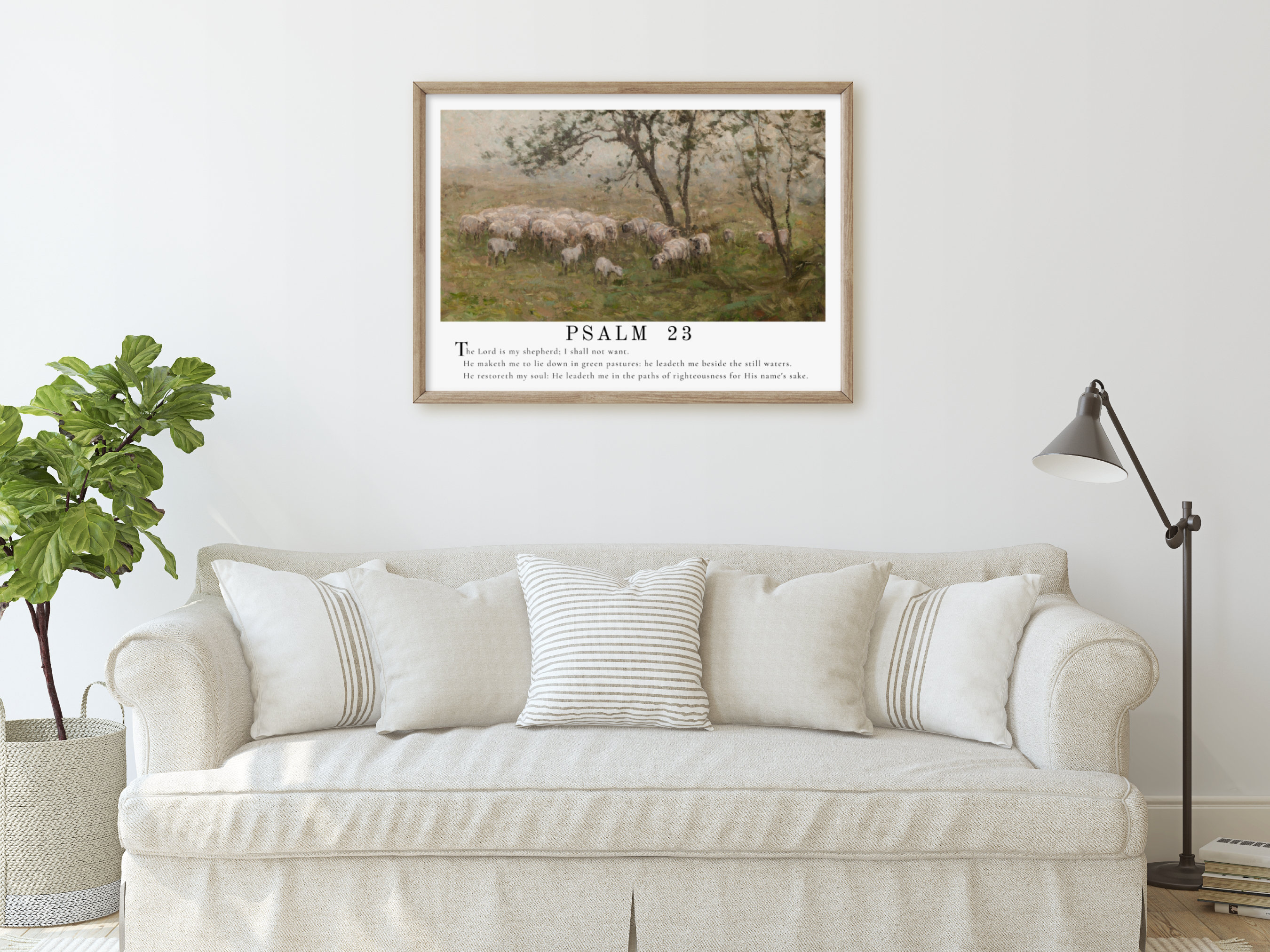 PSALM 23 Wall Art - the Lord is My Shepherd Wall Decor | Christian ...