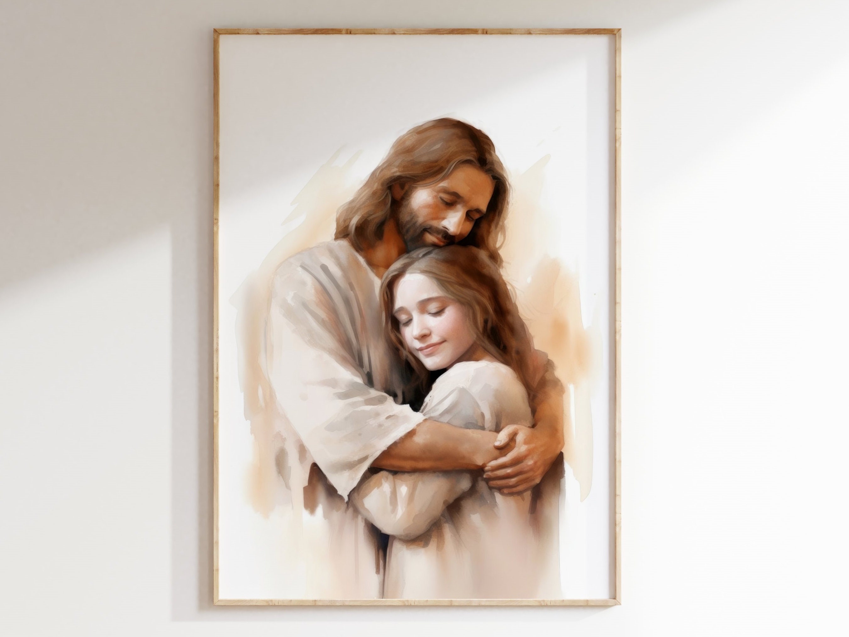 Embrace of Christ - Love of Jesus Christ | Christ's Embrace Painting ...