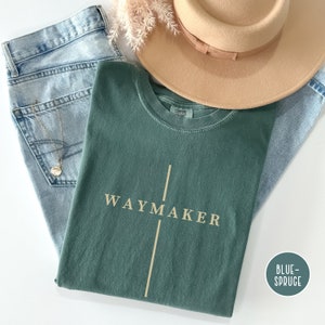 WAYMAKER Christian T-shirt | Comfort Colors Shirts | Jesus Shirt ...