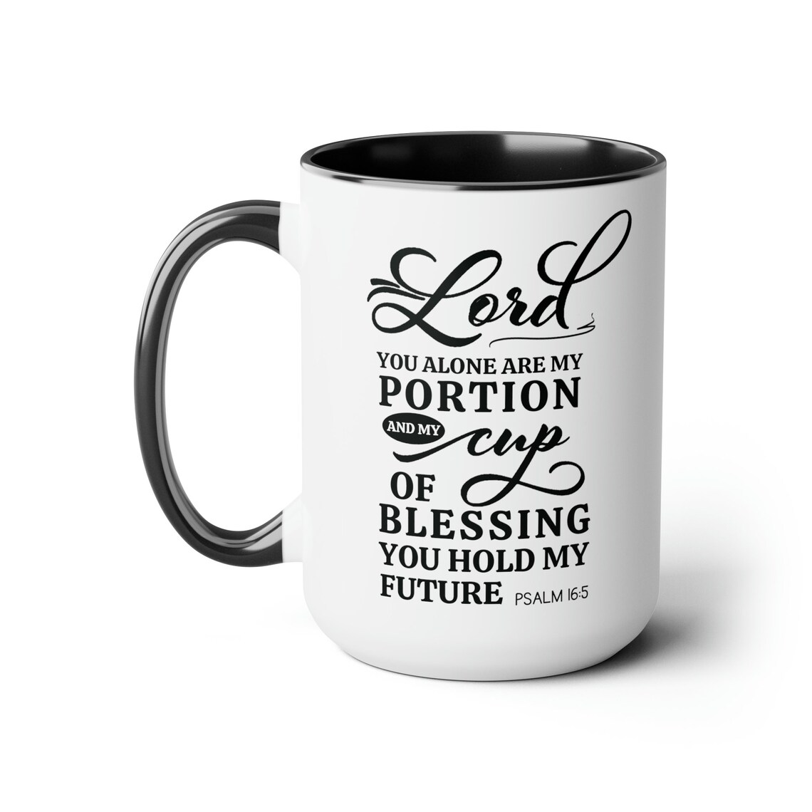 Fill My Cup Lord Coffee Mug | PSALM 16 Bible Verse Mug, Tea Cup ...