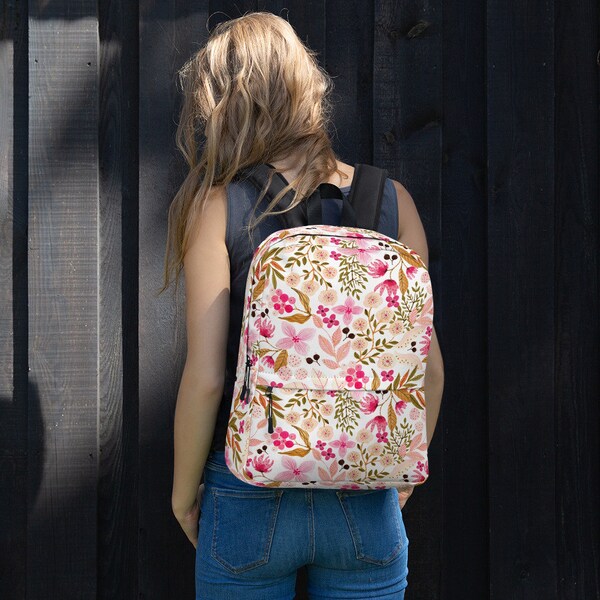 Floral Backpack - Etsy