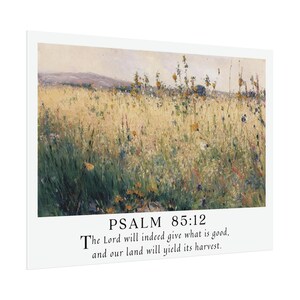 PSALM 85 Wall Art - Oat Field Painting | A Farm Blessing Wall Decor ...