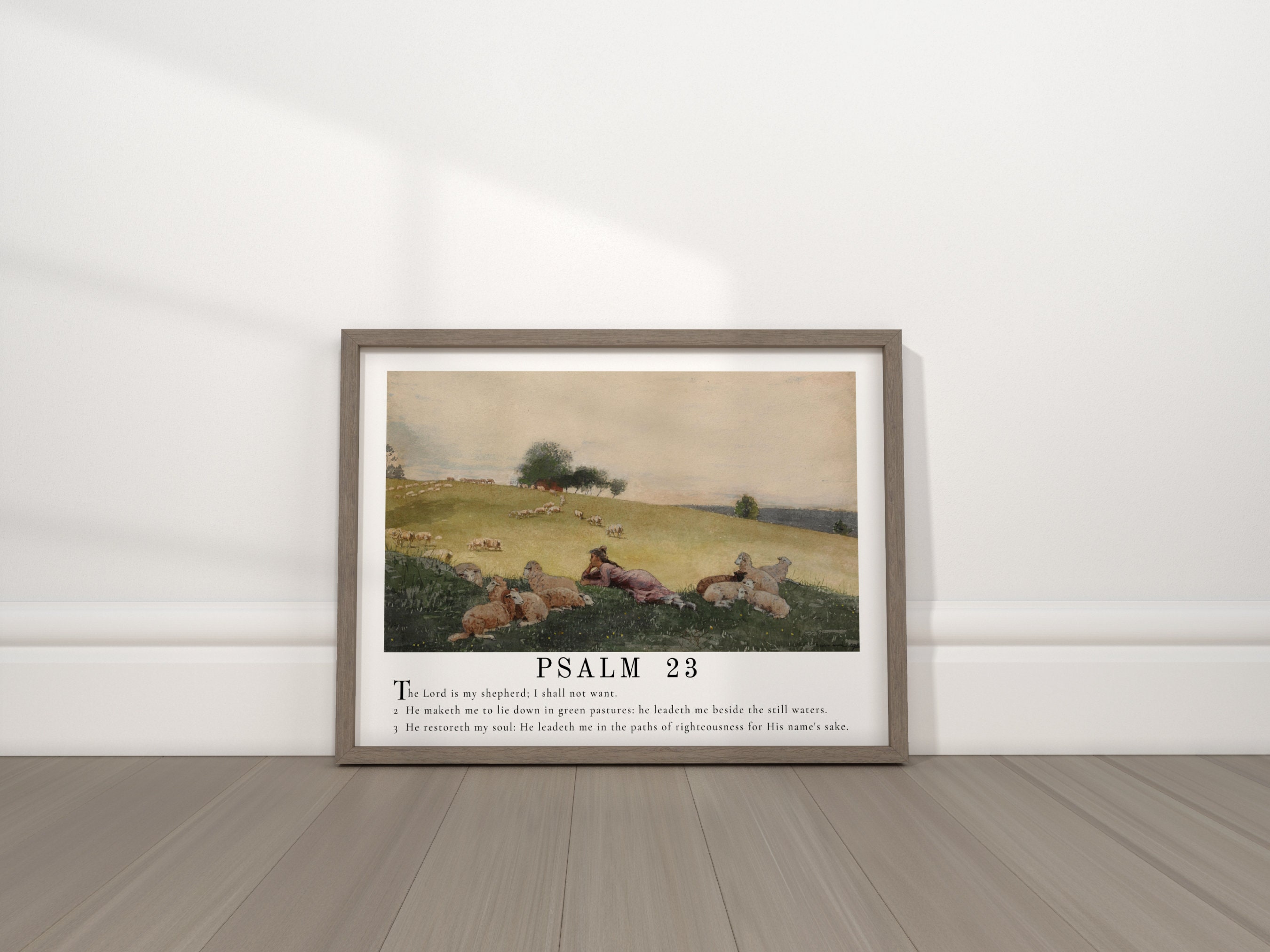 PSALM 23 the Lord is My Shepherd Wall Art PRINTABLE Psalm - Etsy