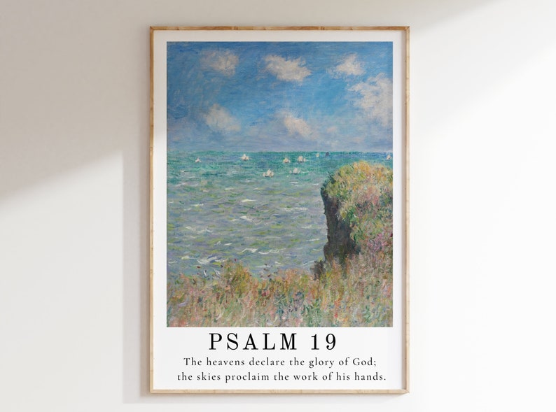Printable Bible Art - Psalm 19 the Heavens Declare the Glory of God ...