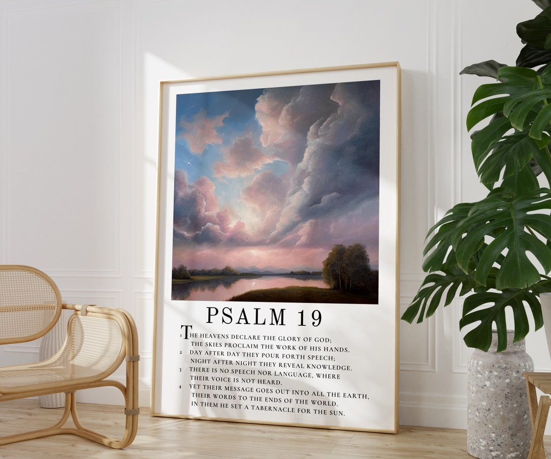 Psalm Wall Art PRINTABLE Bible Verse Wall Art for Framing Scripture ...