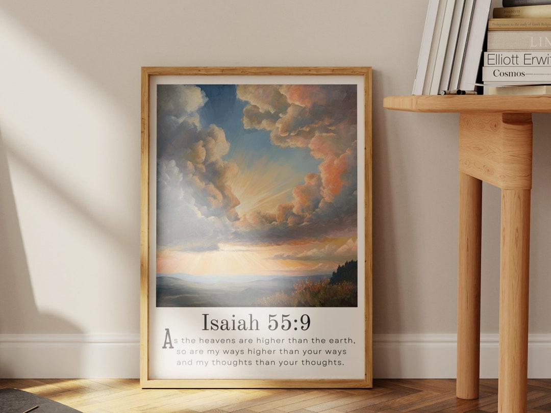 Oil Painting Bible Verse Wall Art Inspirational Art Scripture Wall Art ...