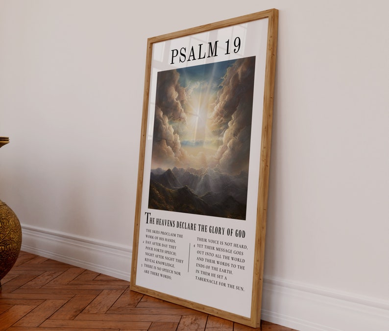 Psalm Bible Verse Wall Art PRINTABLE Scripture Wall Art - Etsy