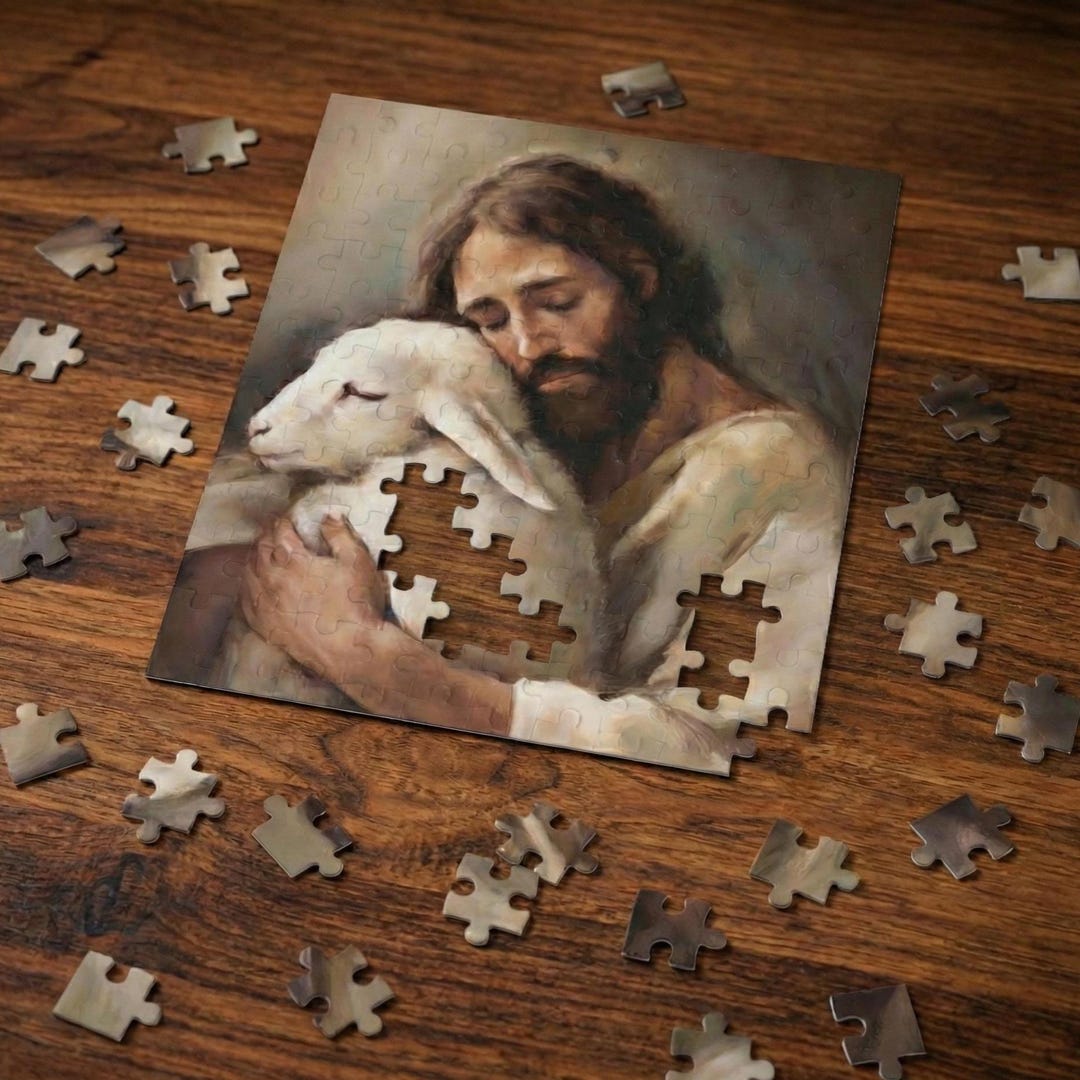 Jesus Puzzle - Jesus the Good Shepherd | Jesus Christ Puzzle, Bible ...