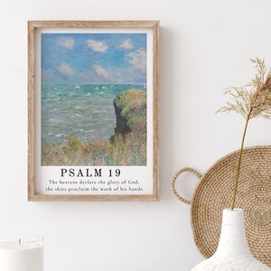 Printable Bible Art - Psalm 19 the Heavens Declare the Glory of God ...