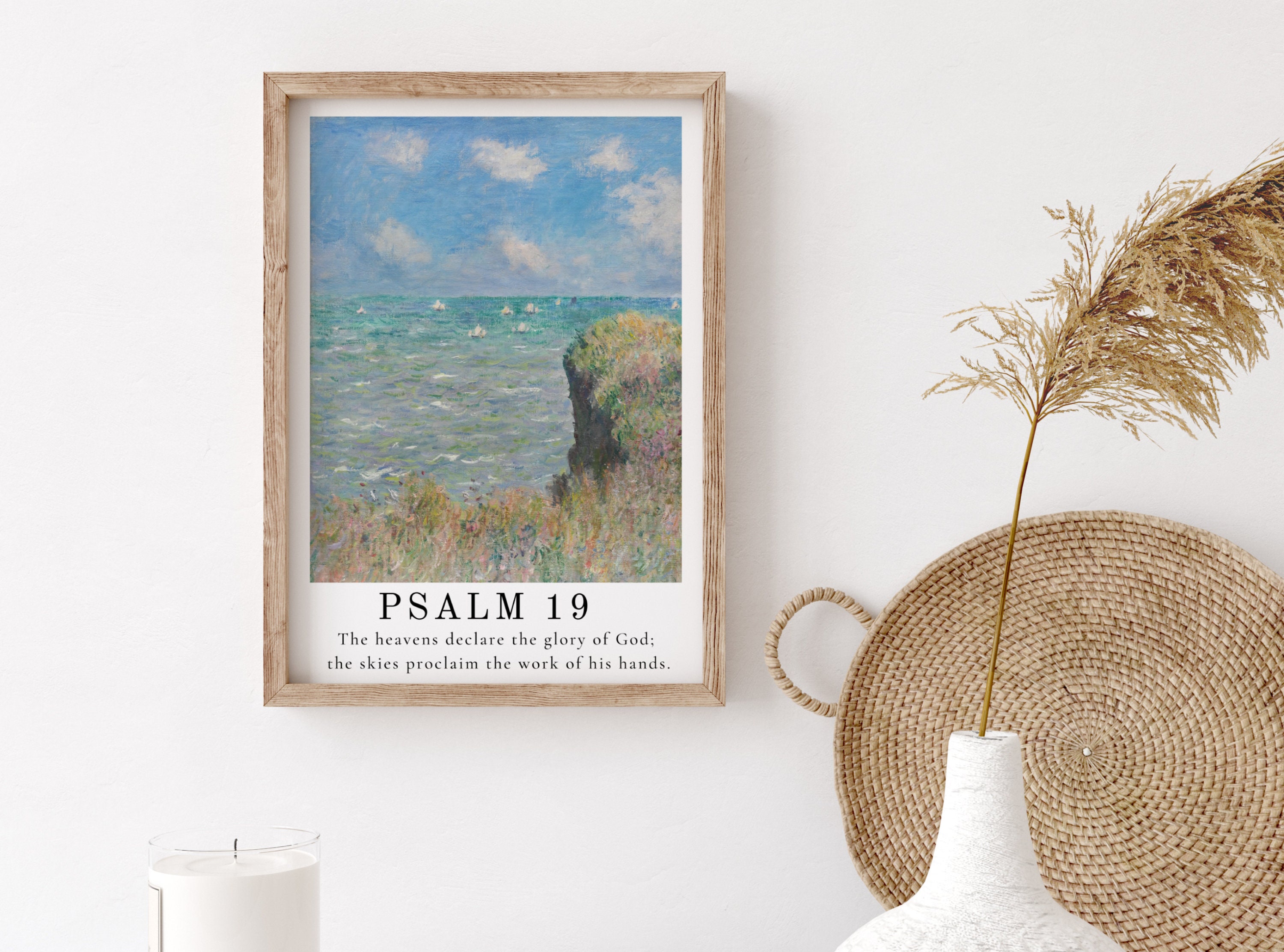 Printable Bible Art - Psalm 19 the Heavens Declare the Glory of God ...