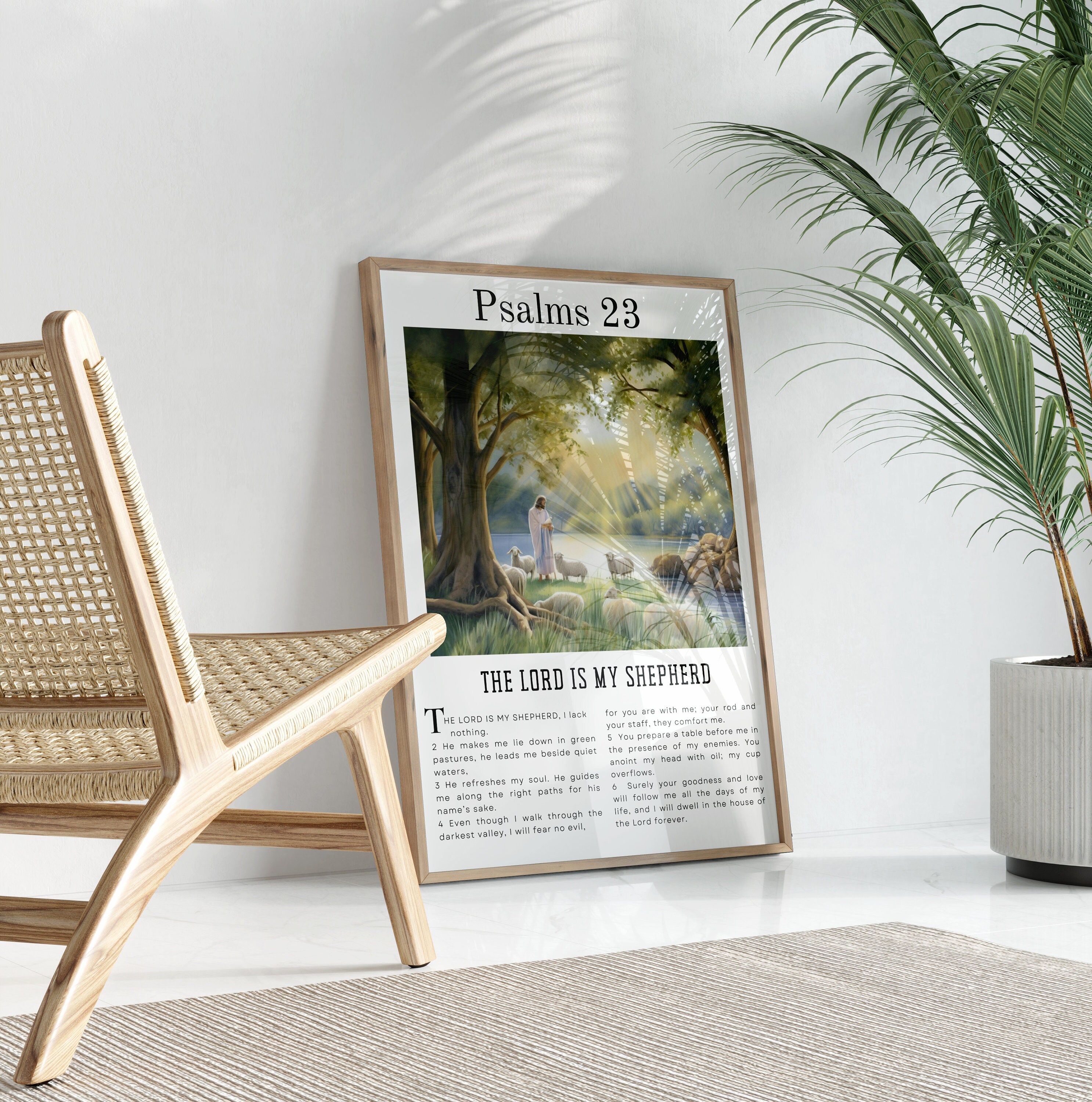 PRINTABLE Lord is My Shepherd Wall Art Bible Verse Wall - Etsy