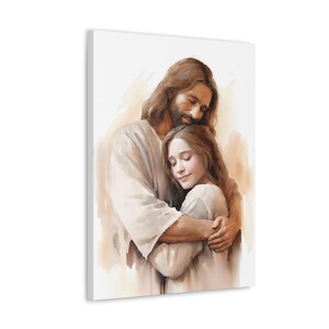 Canvas Wall Art - the Embrace of Christ | Love of Jesus Christ - Christ ...