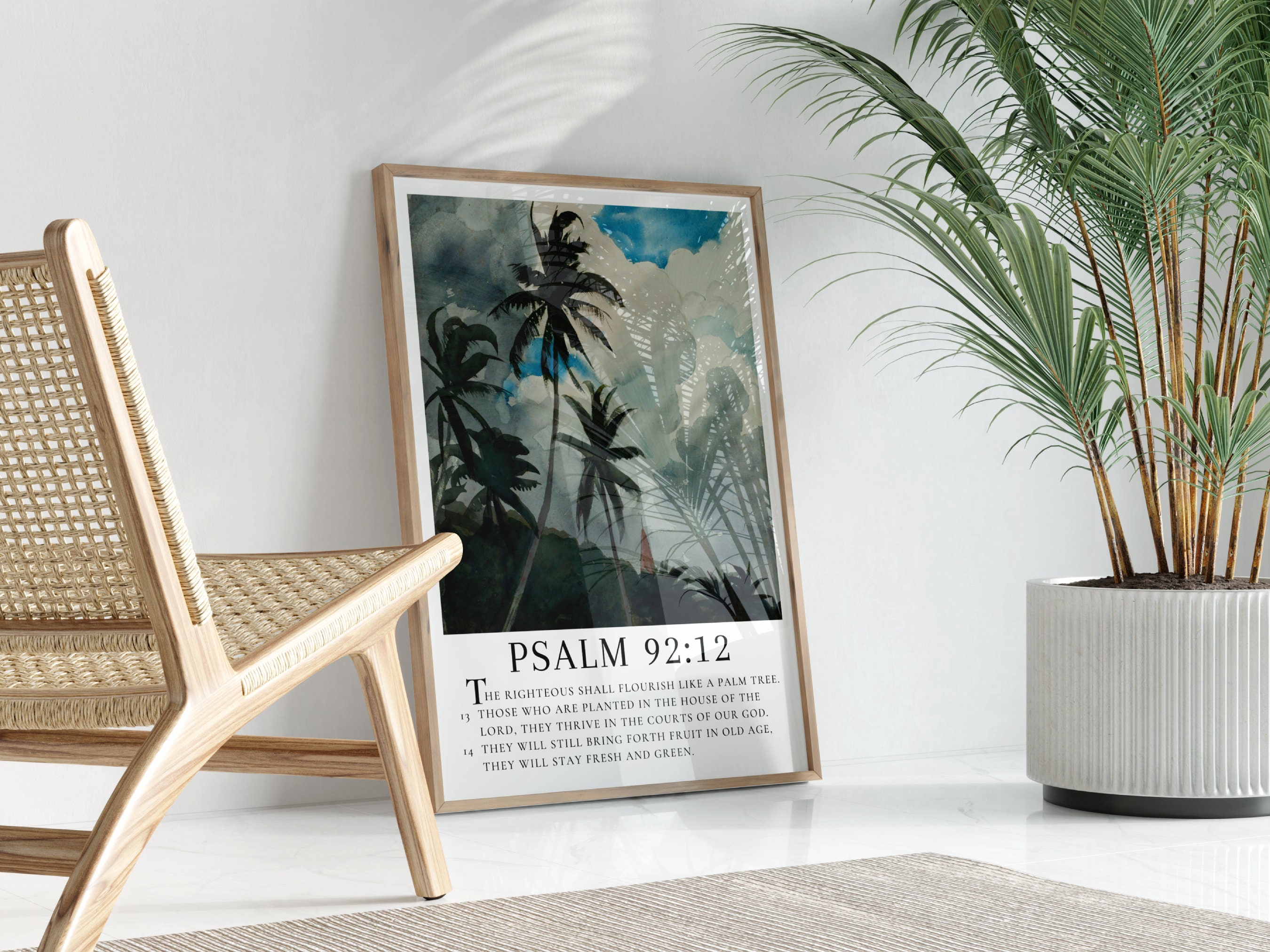 Psalm Scripture Wall Art PRINTABLE Bible Verse Wall Art for - Etsy