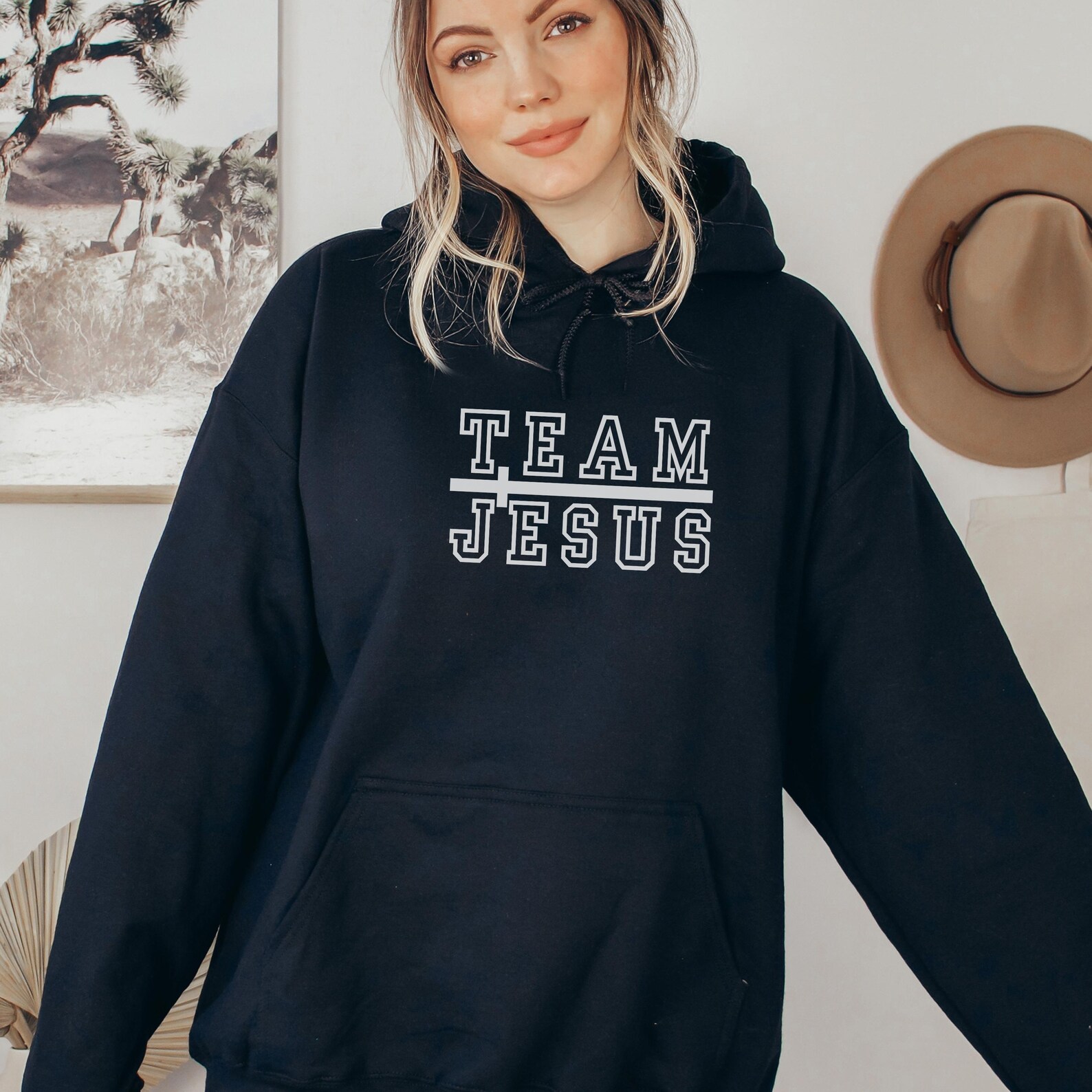 Team Jesus Hoodie - Christian Merch | Everyday Faith Hoodie, Christian ...