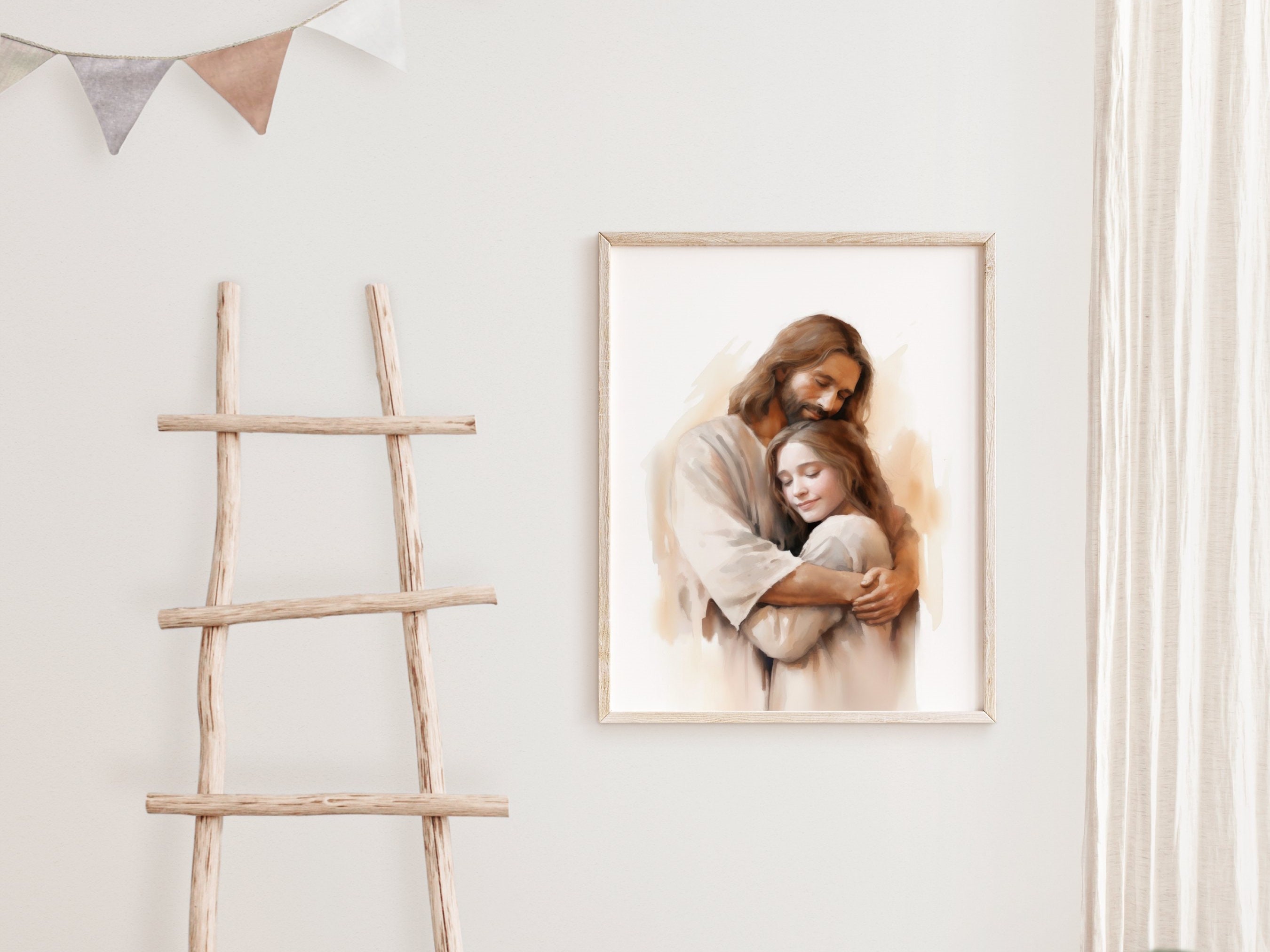Embrace of Christ - Love of Jesus Christ | Christ's Embrace Painting ...
