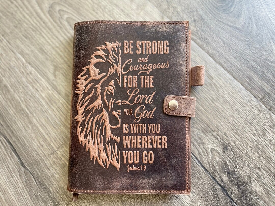 Be Strong and Courageous -joshua 1:9 Bible Verse Journal / Notebook ...