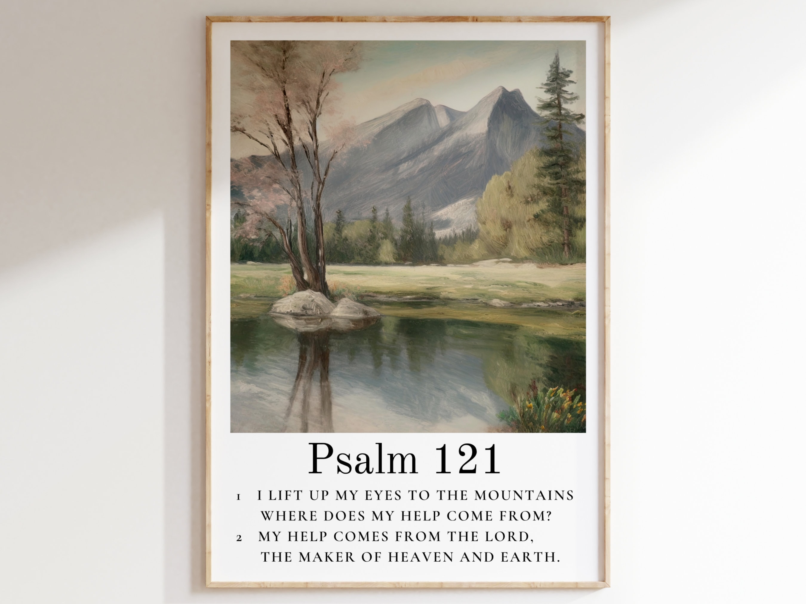 PRINTABLE Psalm 121 Scripture Verse Wall Art | Bible Verse Wall Decor ...