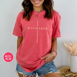 WAYMAKER Christian T-shirt | Comfort Colors Shirts | Jesus Shirt ...