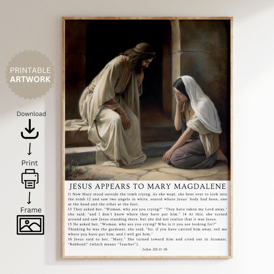 Christian Wall Art - Jesus Appears to Mary Magdalene After the ...