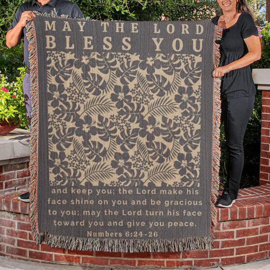 May the Lord Bless You - Numbers 6 Bible Verse Blanket | the Blessing ...