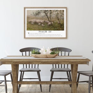 PSALM 23 Wall Art - the Lord is My Shepherd Wall Decor | Christian ...