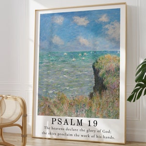 Printable Bible Art - Psalm 19 the Heavens Declare the Glory of God ...