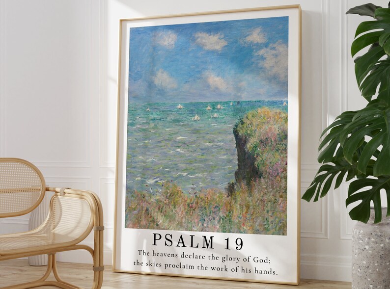 Printable Bible Art Psalm 19 the Heavens Declare the Glory - Etsy