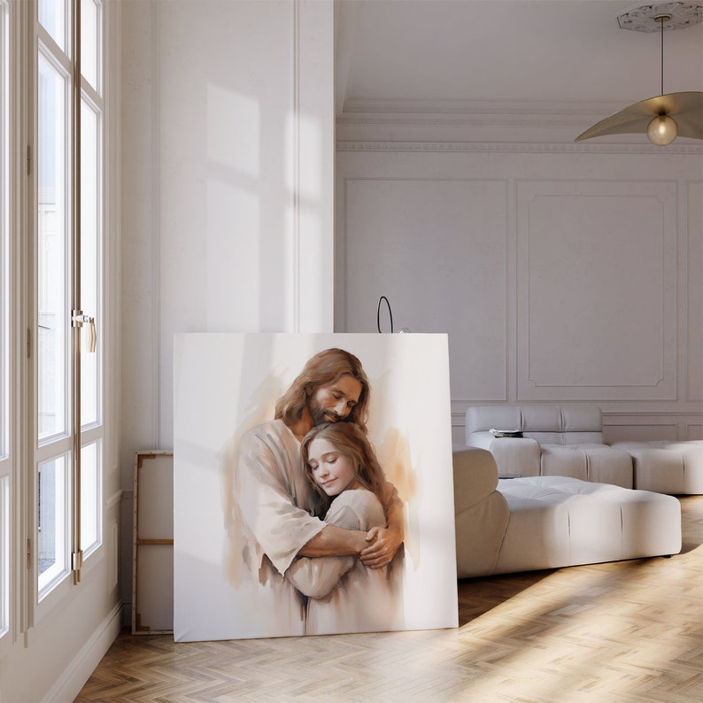 Canvas Wall Art - the Embrace of Christ | Love of Jesus Christ - Christ ...