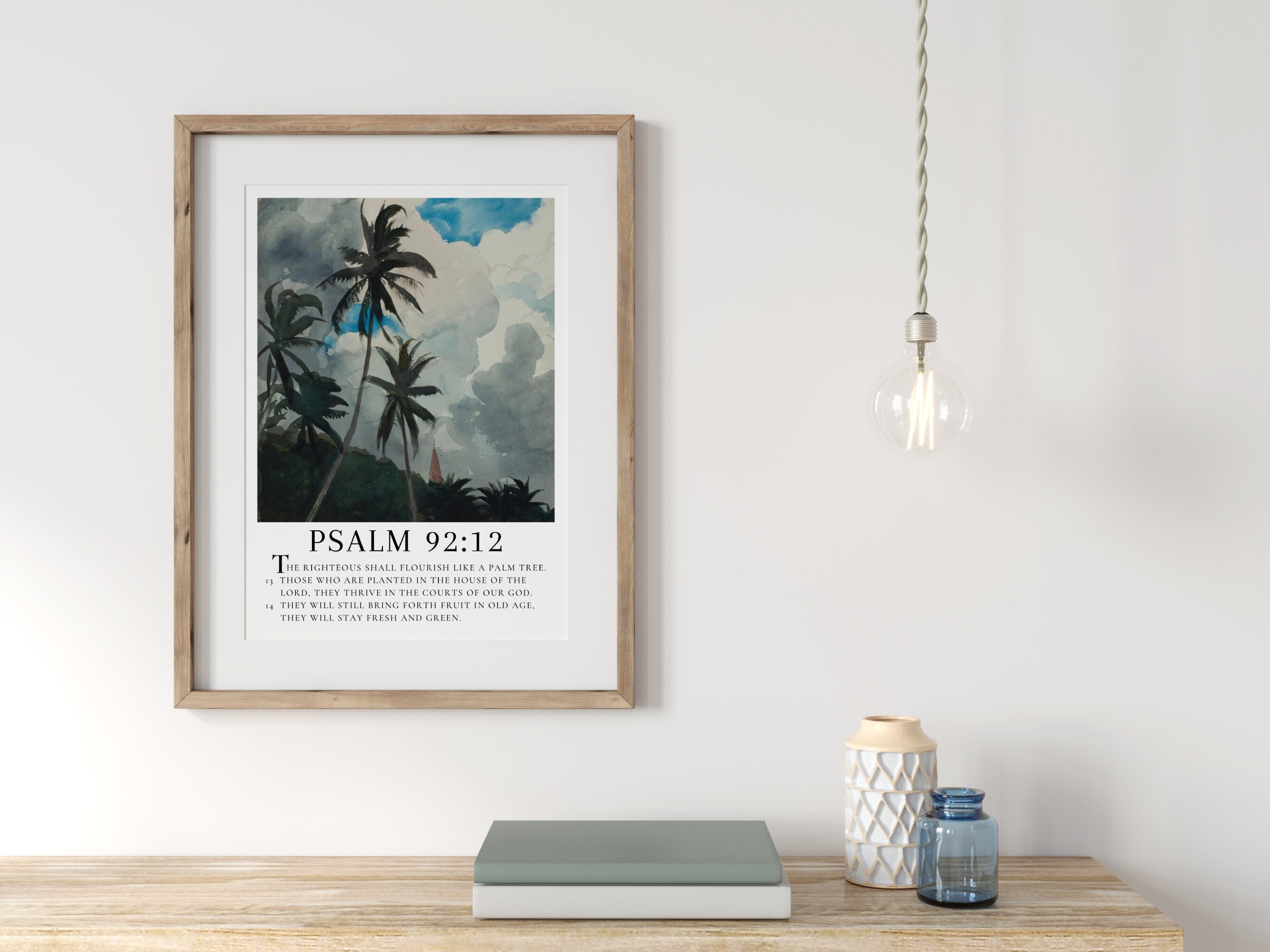 Psalm Scripture Wall Art | PRINTABLE Bible Verse Wall Art for Framing ...