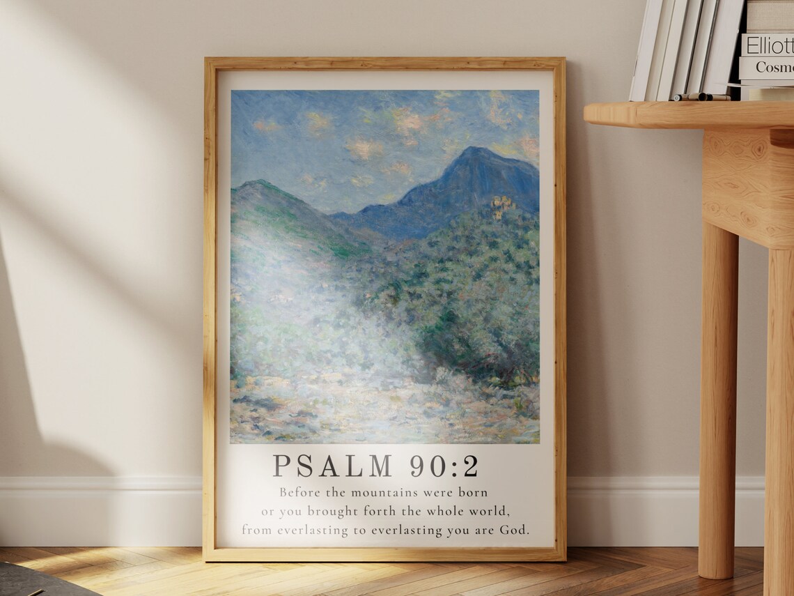 Psalm 90:2 Bible Poster Art for Framing Christian Decor - Etsy