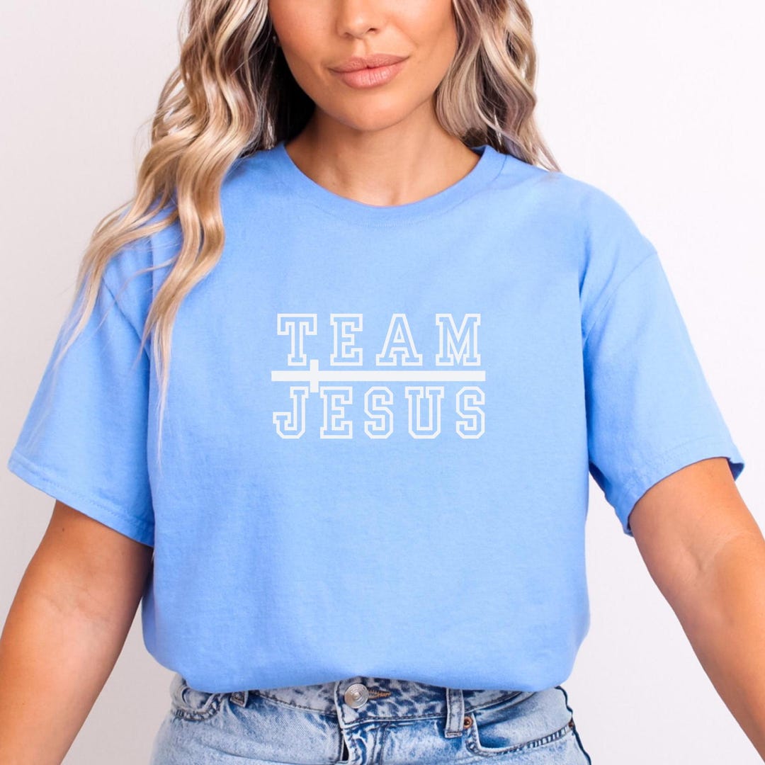 Team Jesus Shirt | Christian Apparel, Cozy Faith Shirt, Jesus Shirt ...