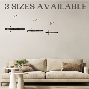 Metal Sword Art - the Battle Belongs to the Lord | Christian Metal Wall ...