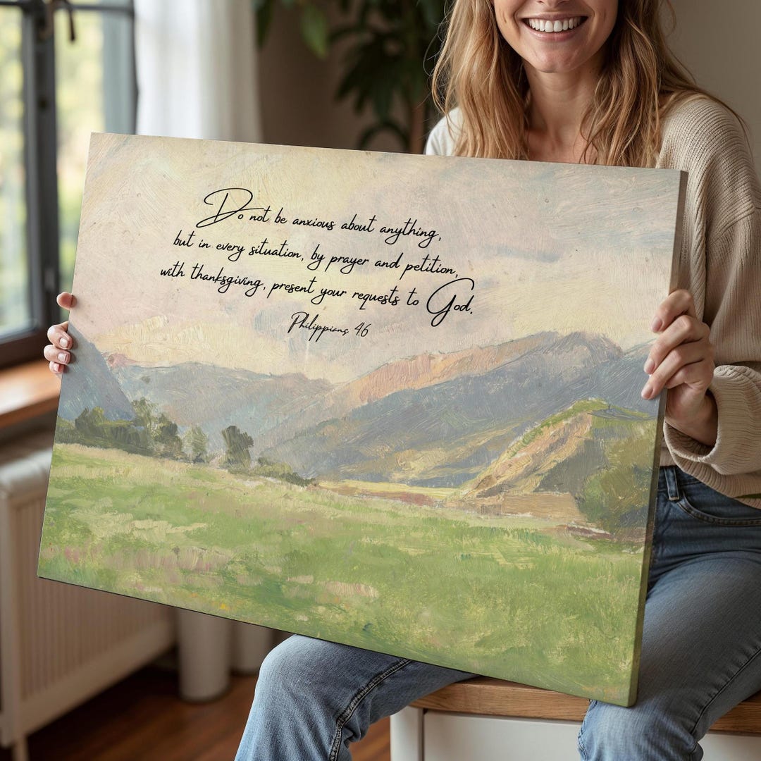 Bible Verse Canvas Wall Art - Christian Canvas | Christian Wall Decor, Scriptures on Canvas ...
