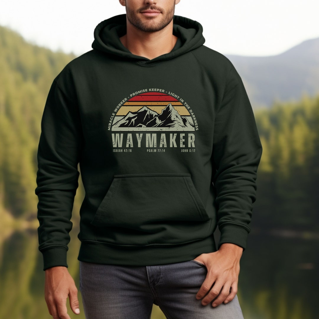 WAYMAKER - Miracle Worker Promise Keeper Hooded Sweatshirt | Christian ...